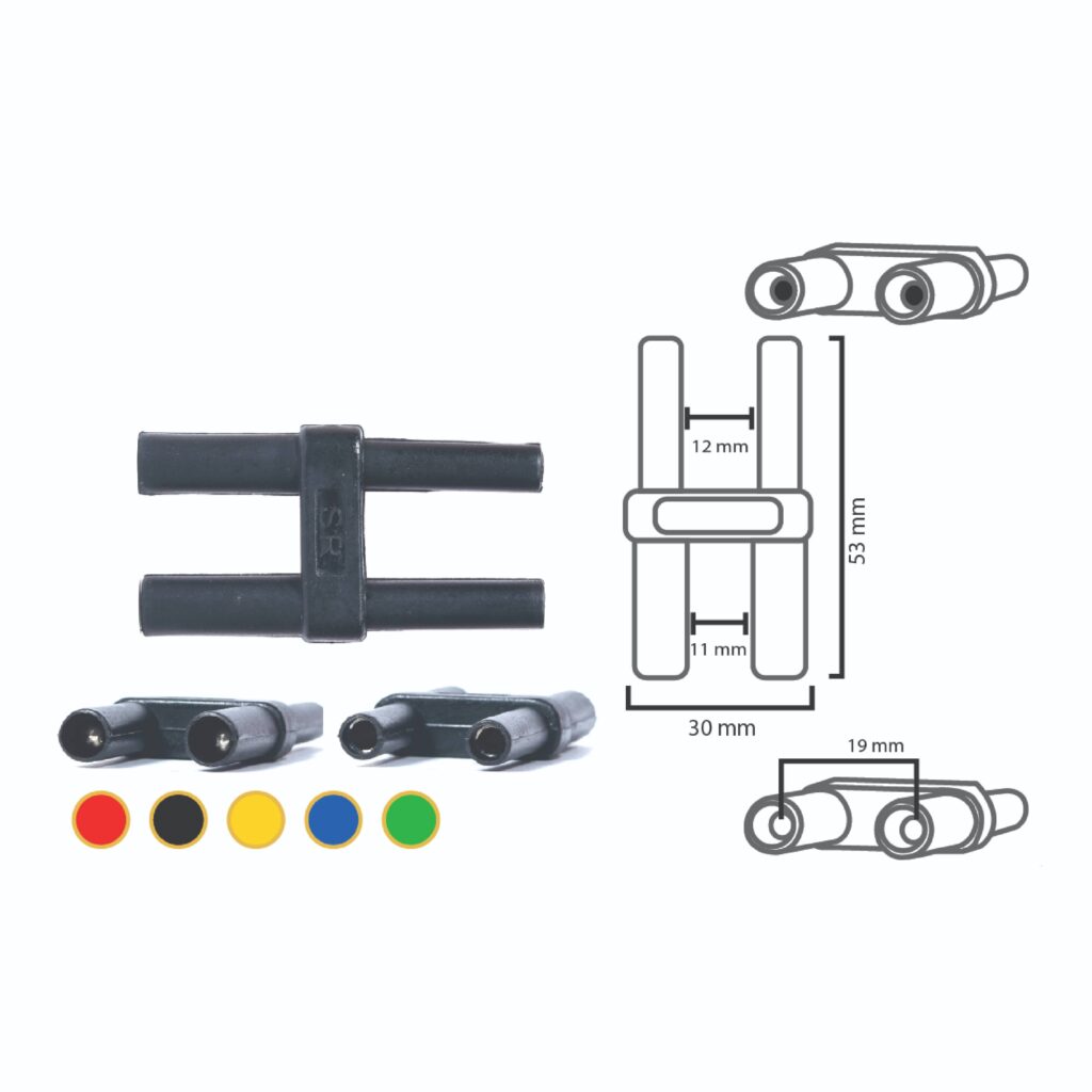 SP-19A Sheathed 4 mm Shorting plug with 19 mm Pitch - Shreerang